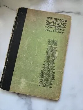 Vintage | Accents | 93 One Hundred Best Poems For Boys And Girls ...